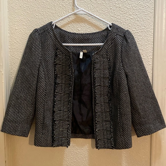 Frenchi | Jackets & Coats | Frenchi Cropped Tweed Jacket M | Poshmark